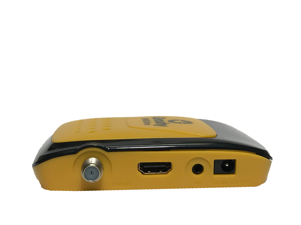 Grouhy Full HD Satellite Receiver Mini - Yellow × Black - 9900 Ultra
